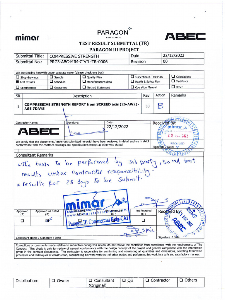 PRG3 Abc Mim Civil TR 0006 Rev00 | PDF