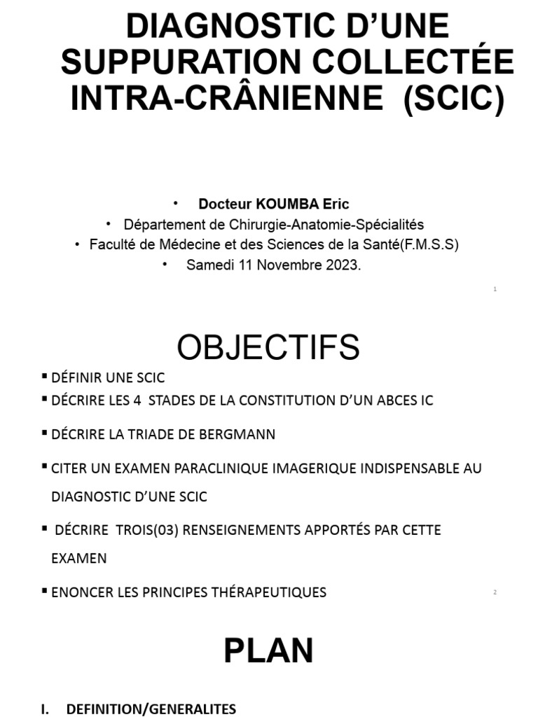 Diagnostic de la Suppuration Intracrânienne | PDF | Méningite ...