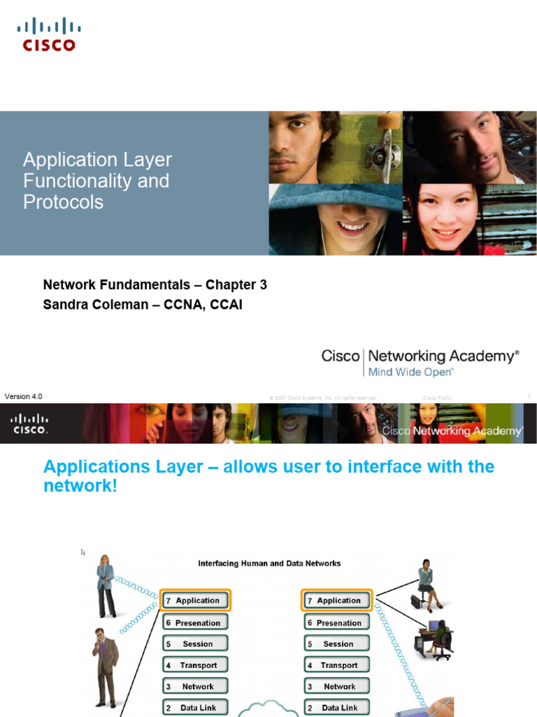 Chapter 3 - Application Layer Functionality and Protocols | PDF | Peer To Peer | Computer Network