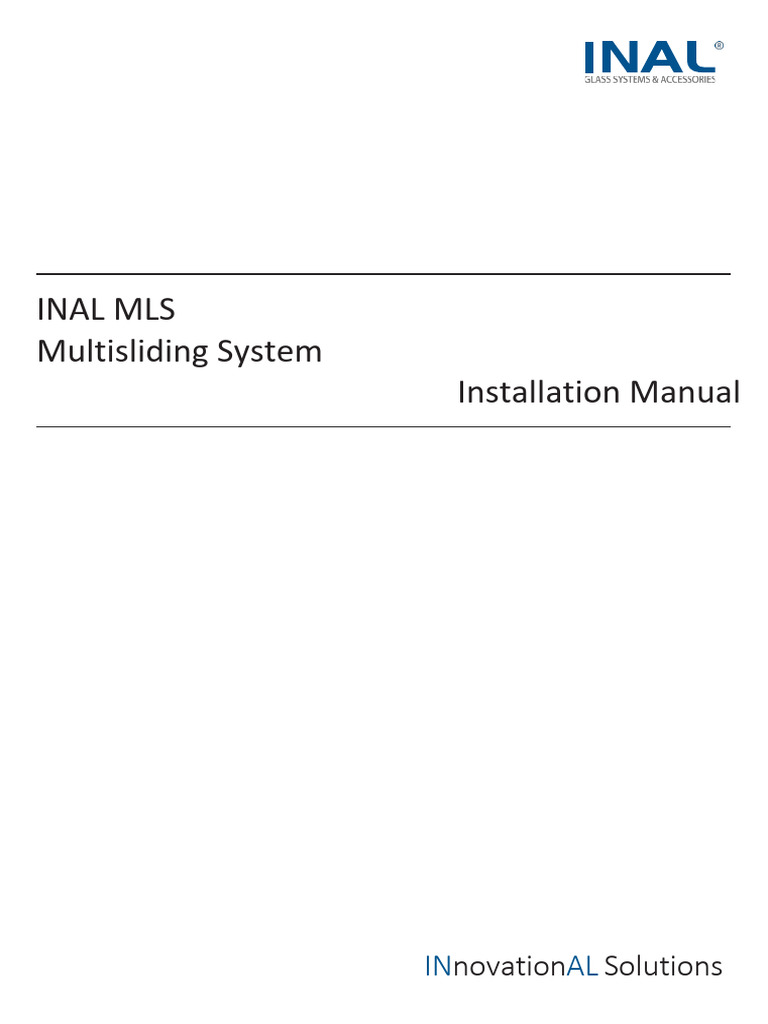 INAL MLS INSTALLATION MANUAL V2_ | PDF | Door | Equipment