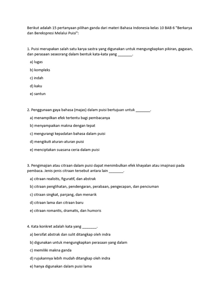 Soal PG Kel 2 | PDF