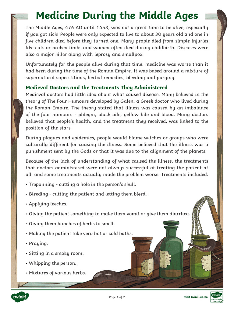 Medieval Medicine and the Black Death | PDF | Black Death | Medicine