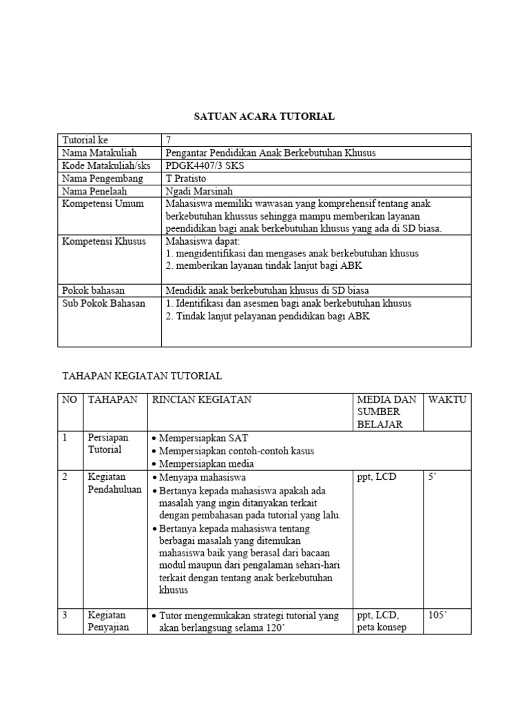 Mendidik ABK di SD: Strategi & Layanan | PDF