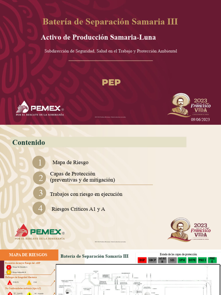 Mapa de Riesgo BSSAM III 12 Al 016 Junio 2023 | PDF | Ciencias fisicas | Química