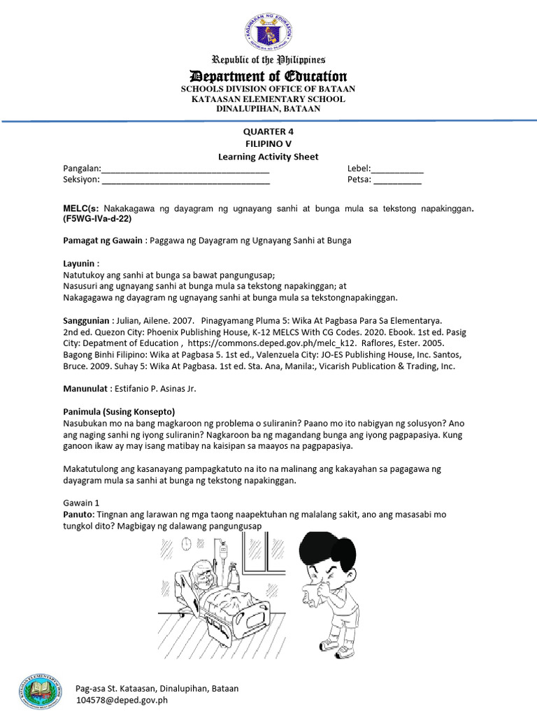 Las GR 5 Filipino 4th Sy 2020-2021 | PDF