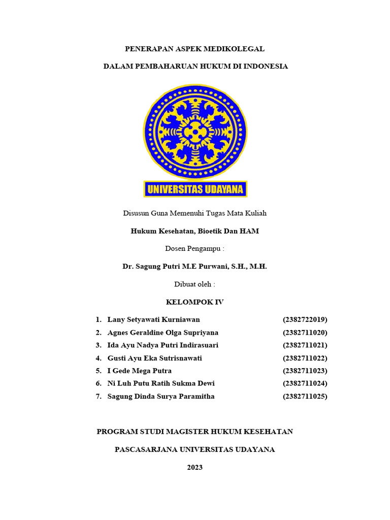 KLP IV - TUGAS MATERI TALKSHOW - KESEHATAN BIOETIK DAN HAM Fix | PDF