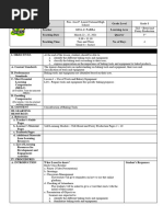 Detailed Lesson Plan in Tools and Equipment in Dessert Making | PDF ...