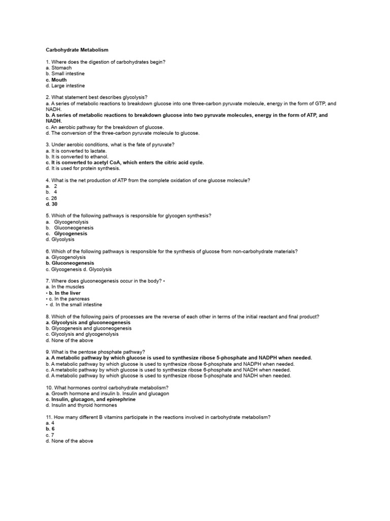 Biochem Midterm Pdf Glycolysis Metabolism