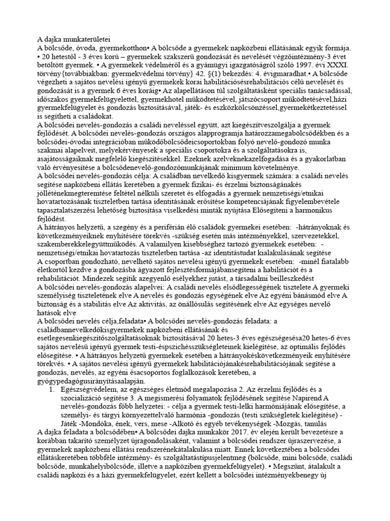 Dajka Tételek | PDF