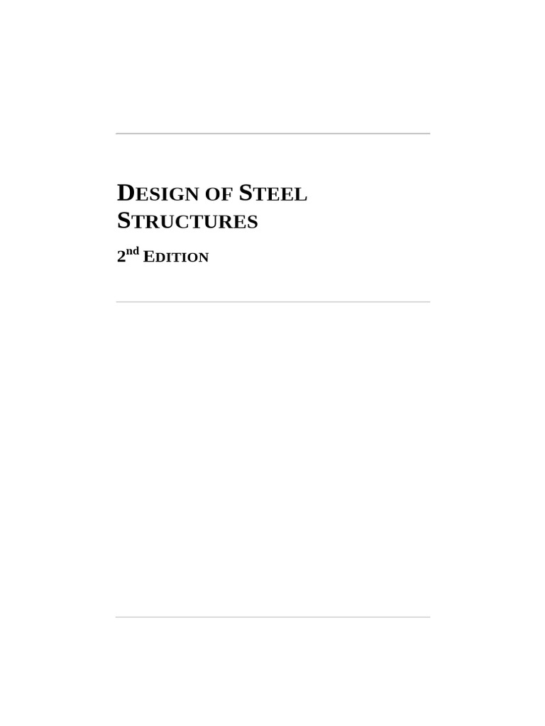 Design of Steel Structures - 2016 - Da Silva - Front Matter | PDF ...