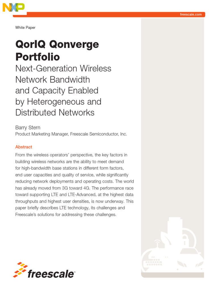 QORIQQONVERGEWP | PDF | Cellular Network | Computer Network