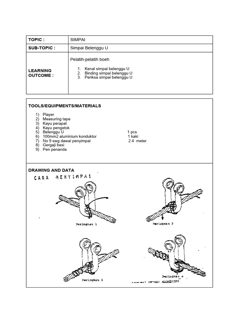 Panduan Simpai Belenggu U | PDF
