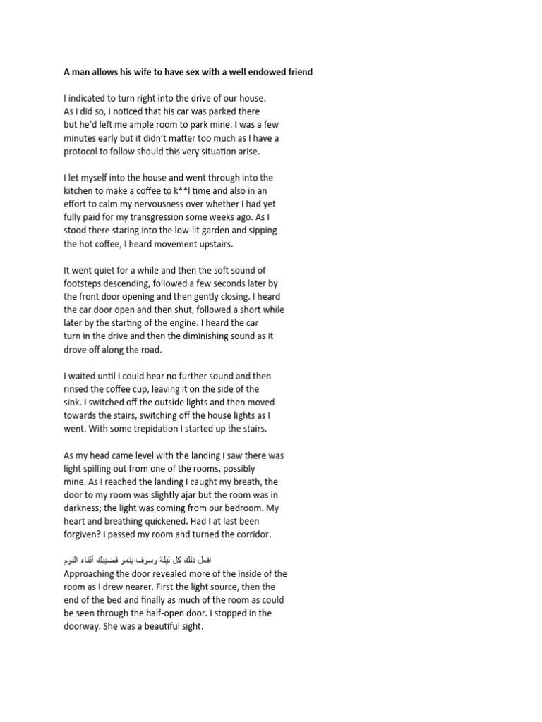 A Man Allows His Wife To Have Sex With A Well Endowed Friend Pdf