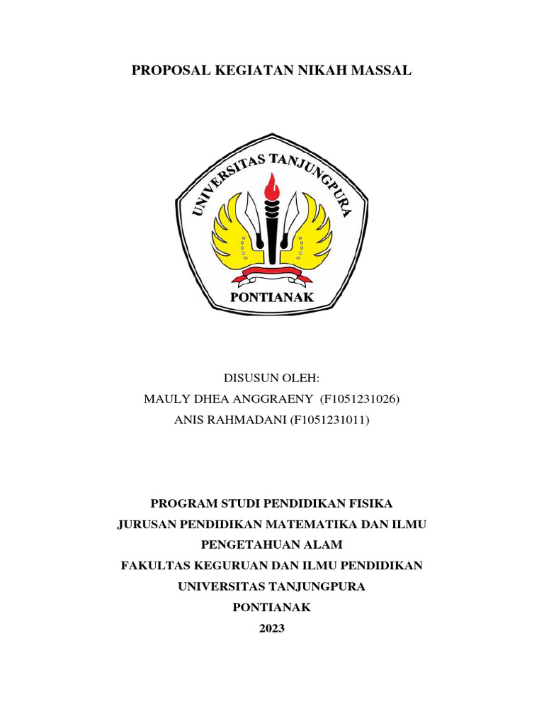 Proposal Kegiatan Nikah Massal | PDF