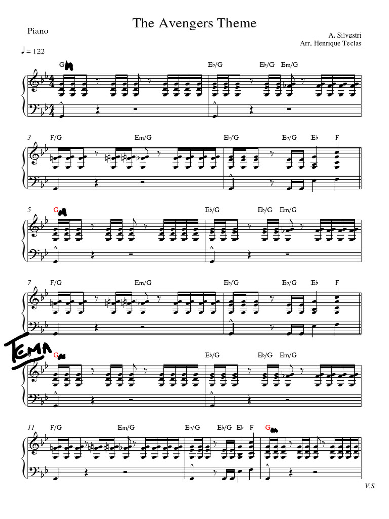 The Avengers Theme - Base | PDF