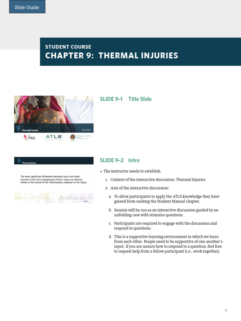 Chapter 9 Thermal | PDF | Burn | Injury