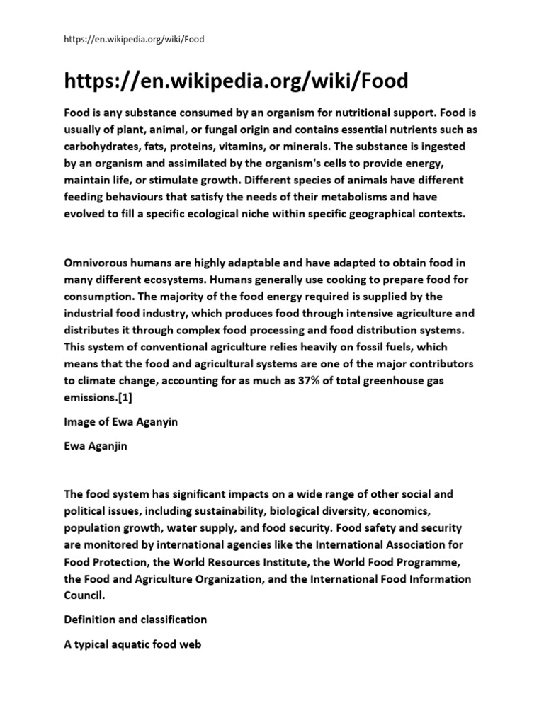 Wiki Food | PDF | Foods | Plant Nutrition