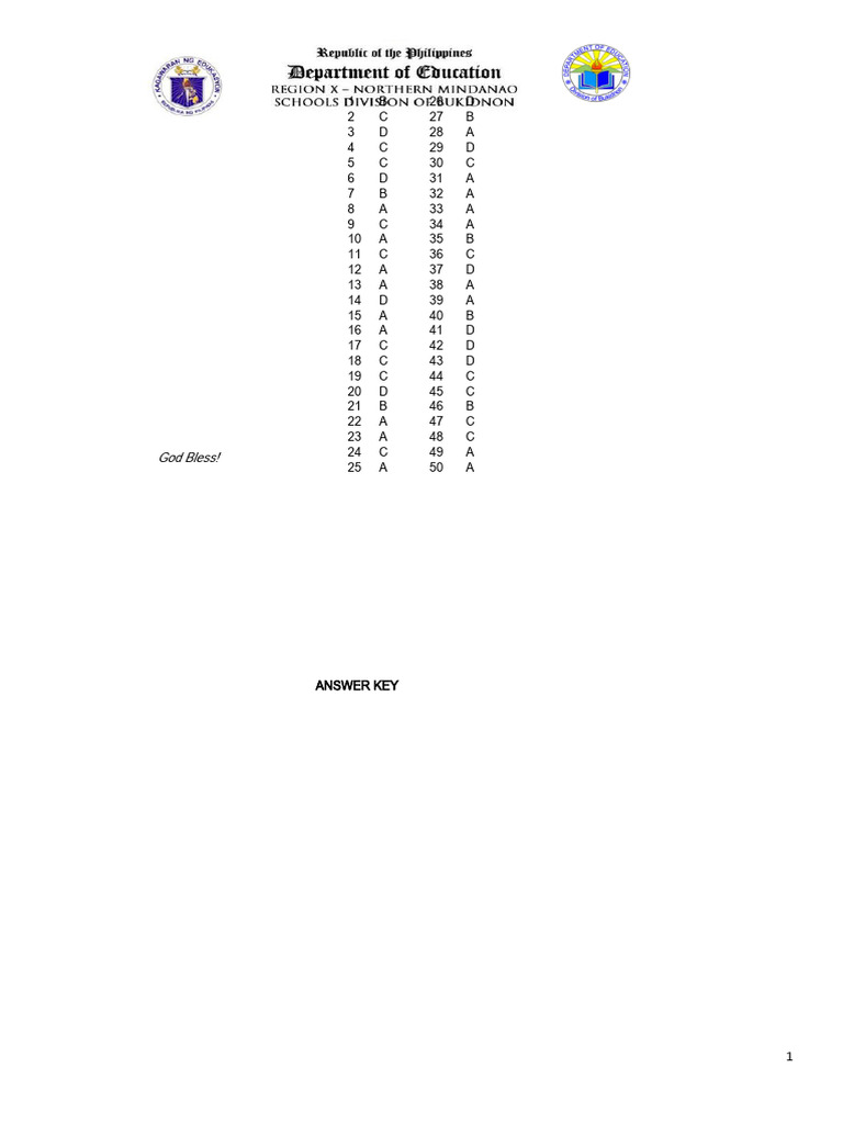 AP-9-1st-ANSWER KEY | PDF
