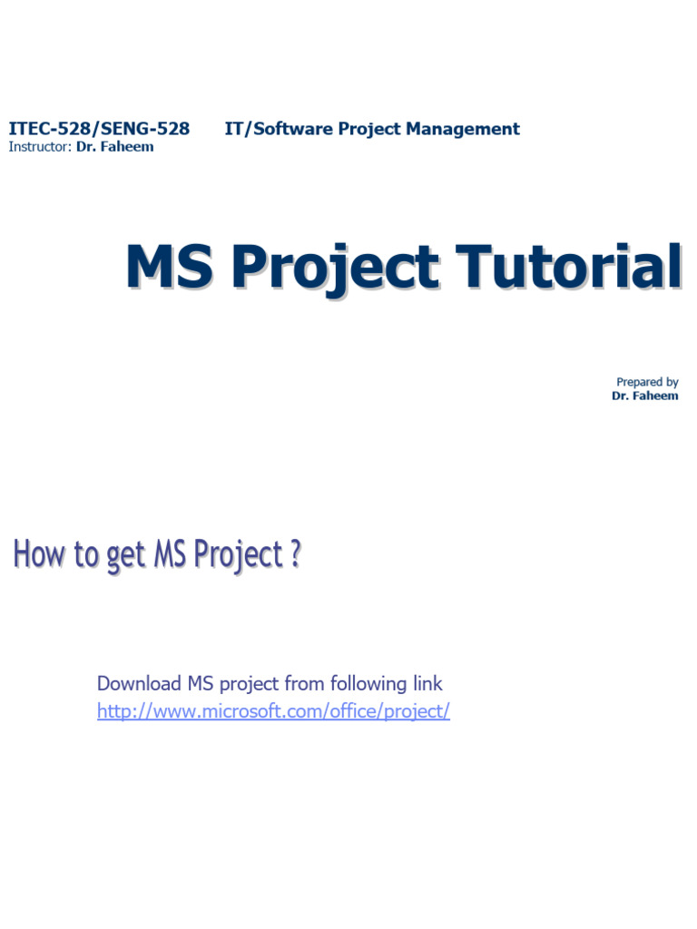 Tutorial MS Project Lab 1,2,3,4,5 | PDF | Software Engineering | Computing