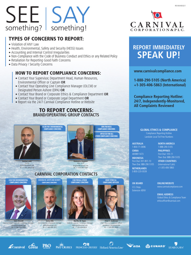 Compliance Reporting Poster | PDF | Regulatory Compliance | Justice
