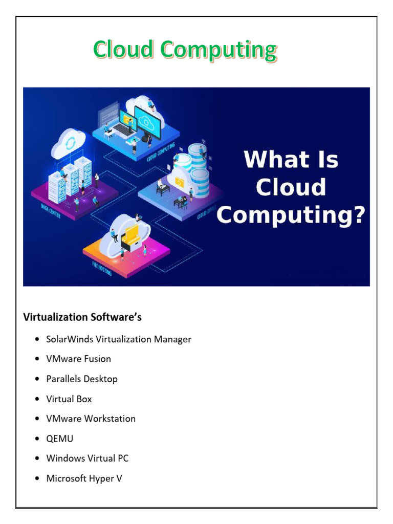 Cloud Demo | PDF | Virtualization | Operating System