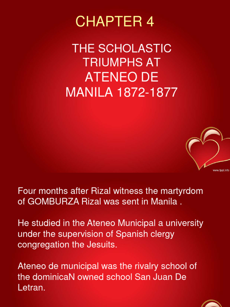 Rizal's Ateneo Years: 1872-1877 | PDF