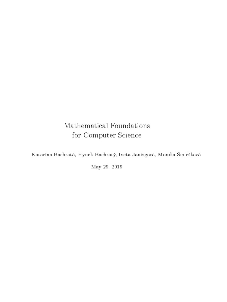 M Foundations | PDF | Mathematics | Function (Mathematics)