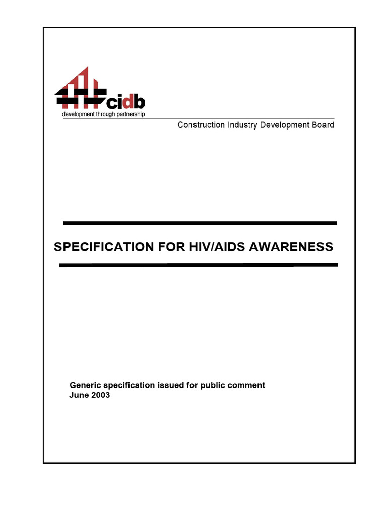 Stand Codes Hiv Specification | PDF | Hiv/Aids | Sexually Transmitted ...