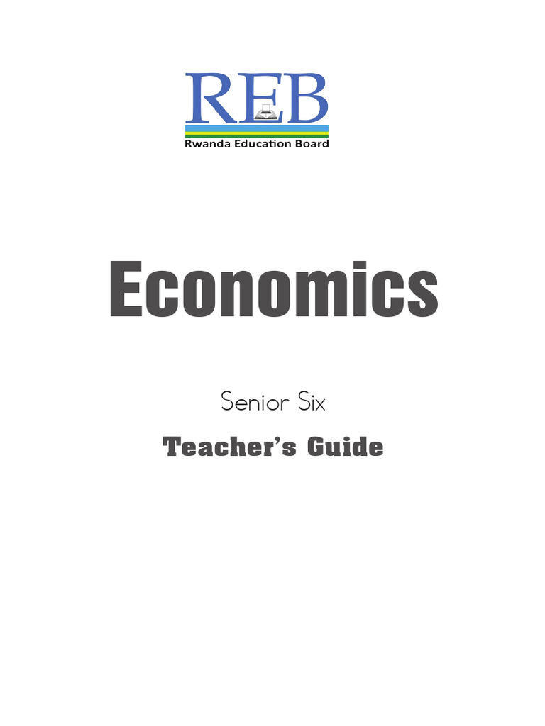 Economics S6 TG | PDF | Learning | Teachers