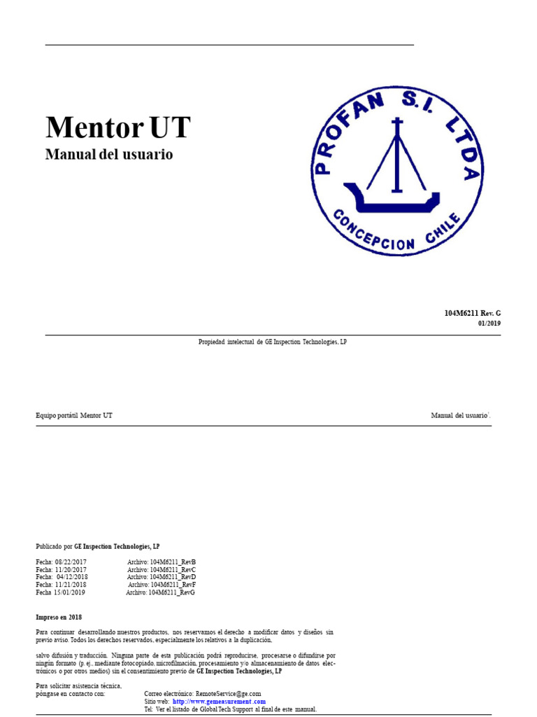 Manual MENTOR UT - Español - 2020 | PDF | Software | Batería de iones de litio