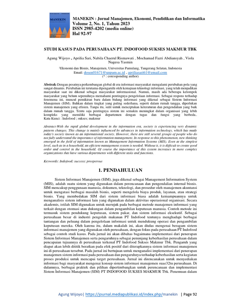 Sim Studi Kasus DSS | PDF