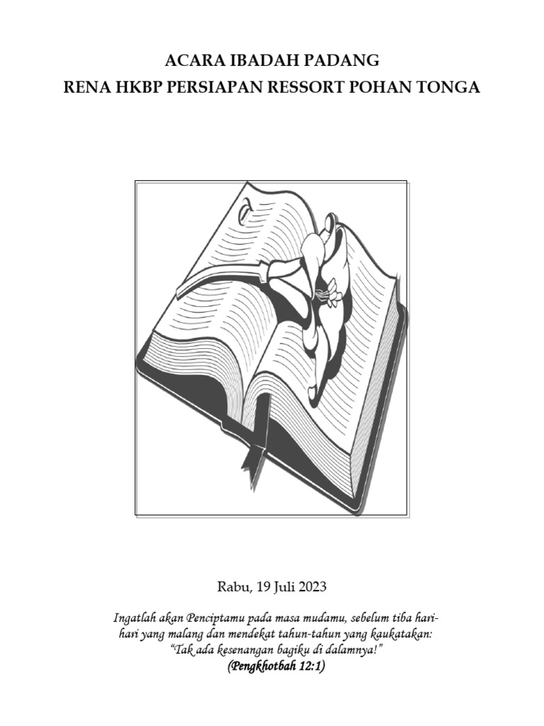 Acara Ibadah Padang Rena Pohan Tonga | PDF