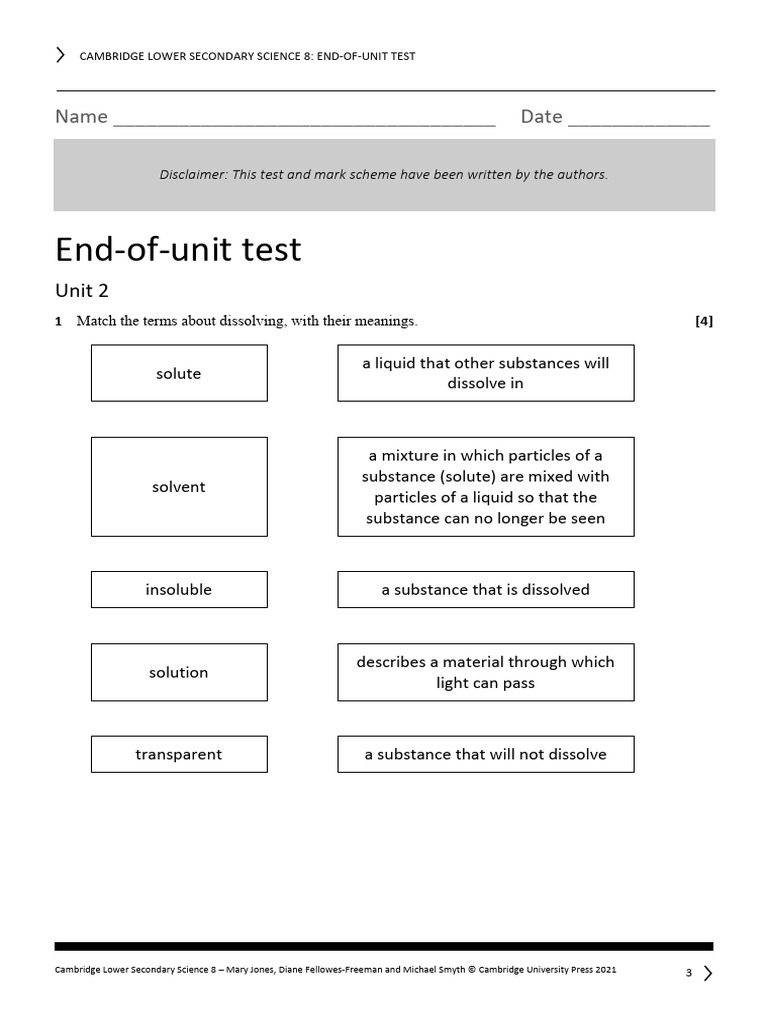 Science Part 3 | PDF | Solubility | Water