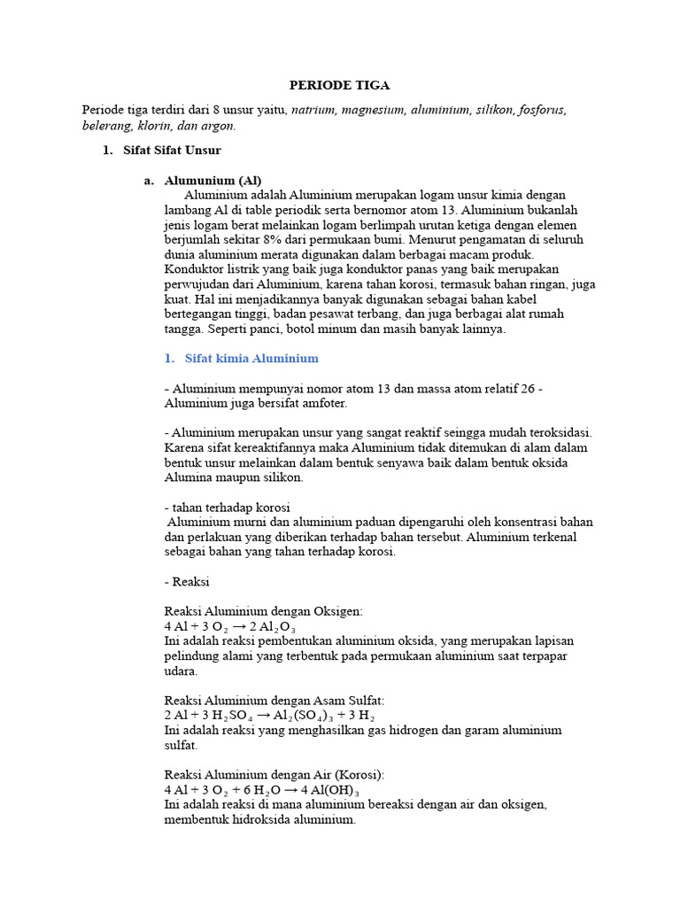 Ringkasan Kimia-1 | PDF