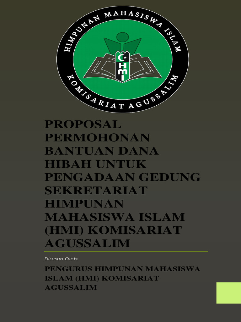 PROPOSAL PERMOHONAN BANTUAN DANA HIBAH UNTUK SEKRE 8jt | PDF