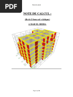 Note de Calcul Radier12 | PDF | Élasticité (Physique) | Béton armé