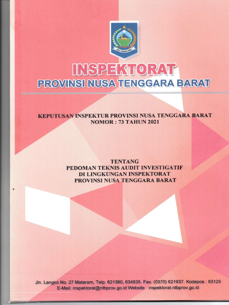 Pedoman Audit Investigatif | PDF Pedoman Audit Investigatif | PDF
