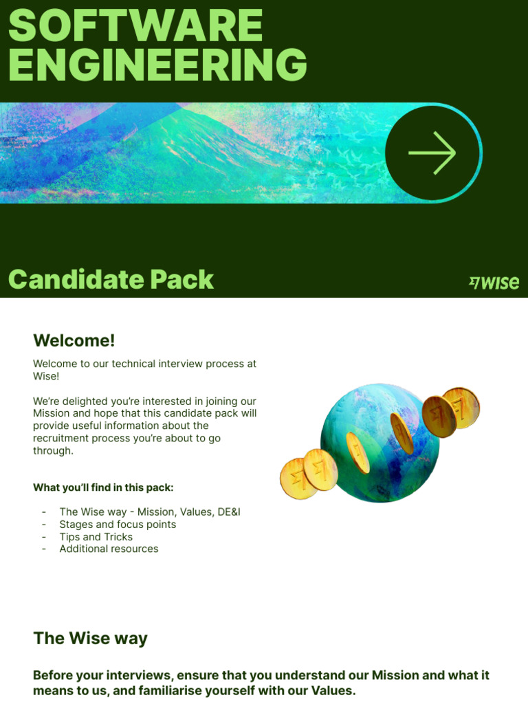 Candidate Pack - Software Engineering | PDF | Cognition | Human ...