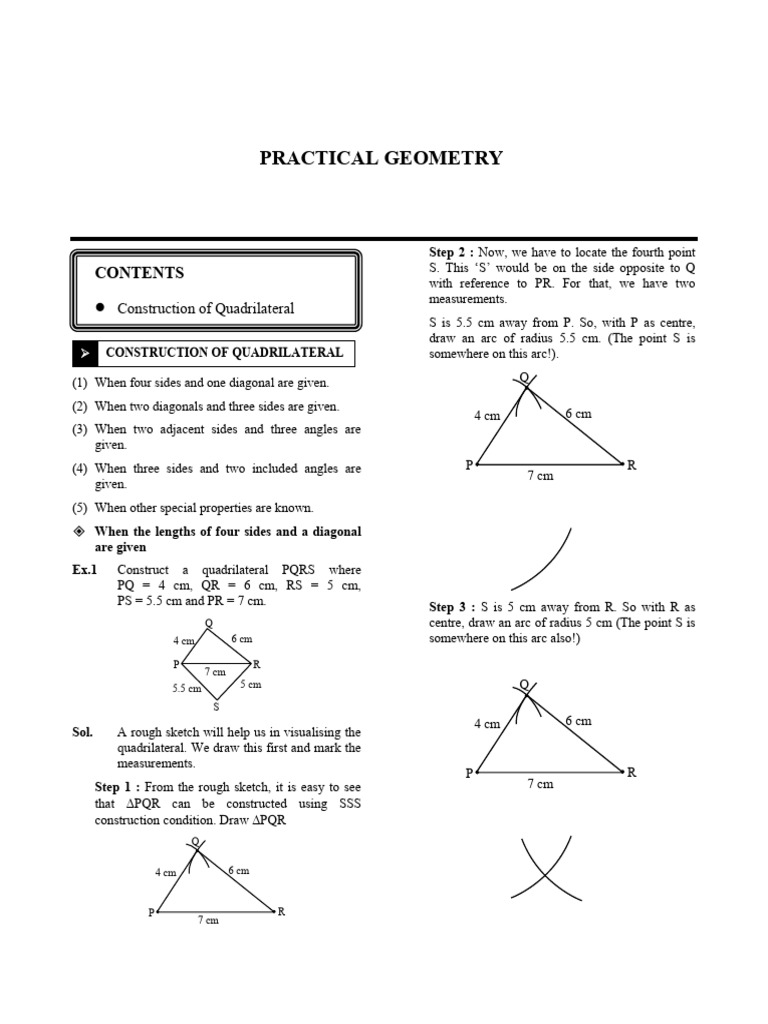 Practical Geometry | PDF | Elementary Mathematics | Euclid
