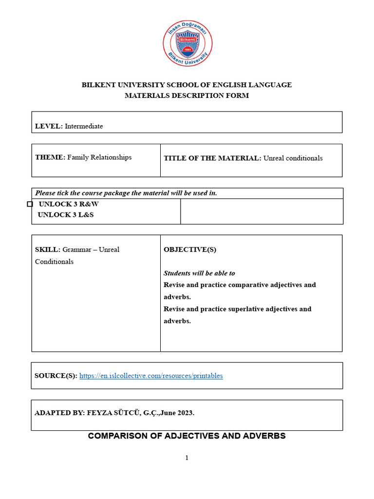 Comparatives and Superlatives 2 | PDF | Adjective | Adverb