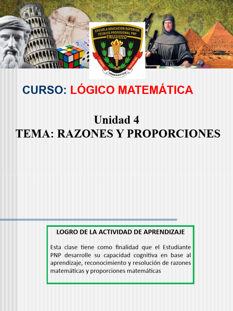 Introducción Razones Y Proporciones Pdf Aritmética Proporción