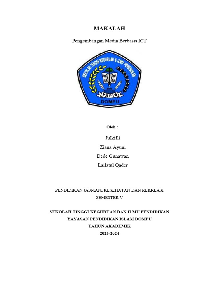 Makalah Pengembangan Media Berbasis ICT | PDF