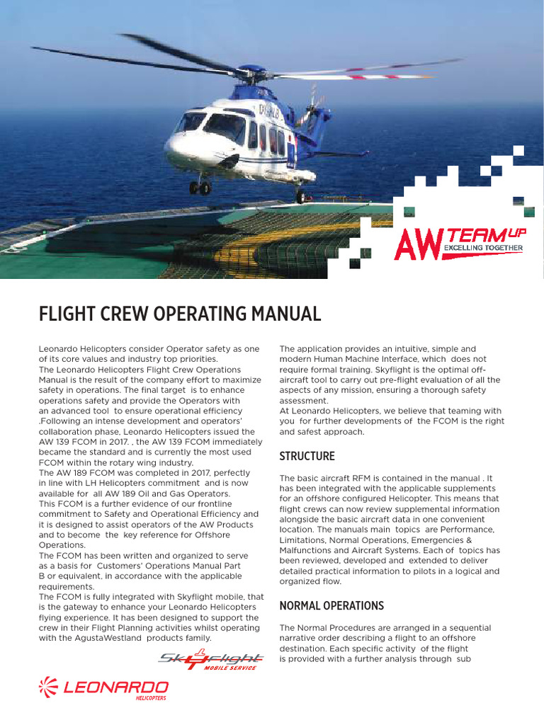 Leonardo Helicopter Flight Crew Operating Manual | Download Free PDF ...