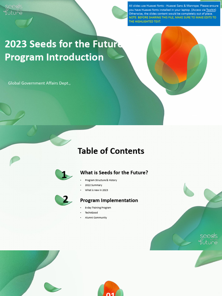 Seeds For The Future Introduction | PDF | Startup Company | Small ...