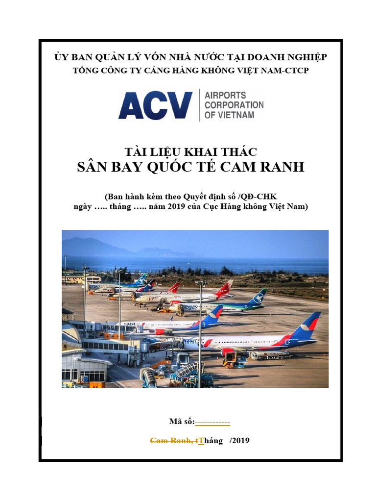 TAI LIEU KHAI THAC SAN BAY QT CAM RANH Tham Dinh Tai CHK Ngay 1642019 | PDF
