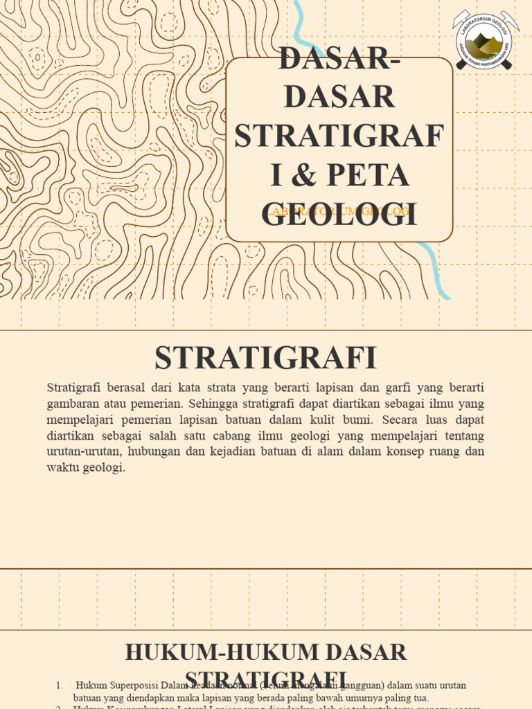 Dasar-Dasar Stratigrafi dan Peta Geologi | PDF | Ilmu Sosial | Sains ...
