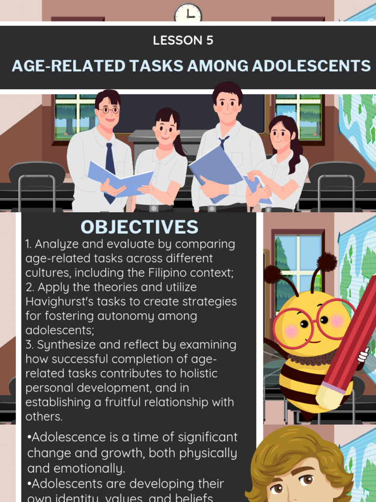 Lesson 5 - Age-Related Tasks | PDF | Adolescence | Developmental Psychology