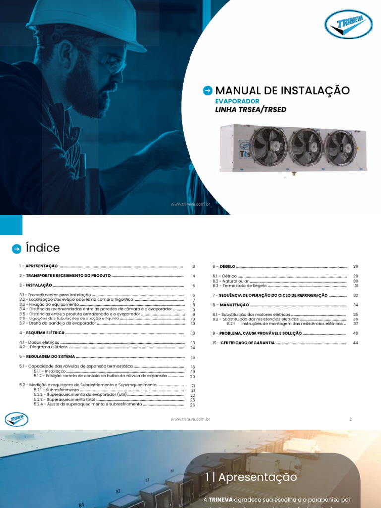 Manual TRS Finalizado | Download grátis PDF | Temperatura | Pressão