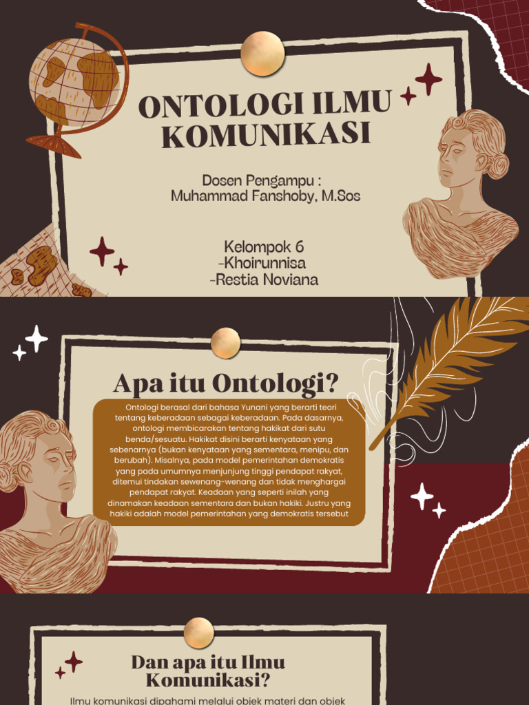 Ontologi Ilmu Komunikasi (Kelompok 6) | PDF