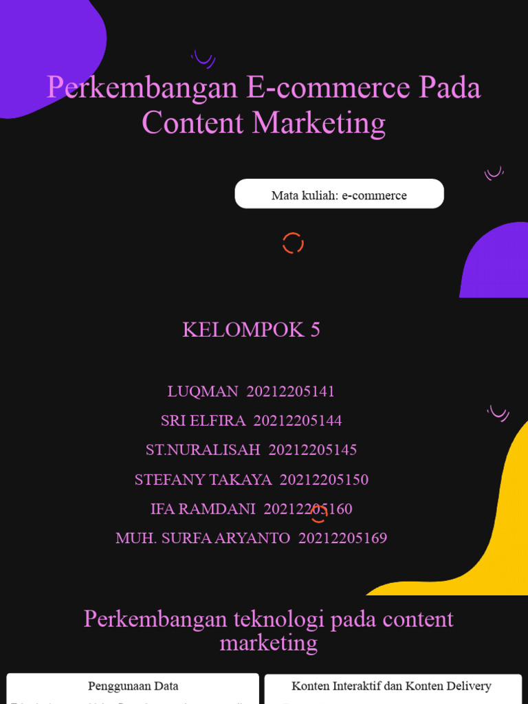 E-Commerce Kelompok 5 | PDF